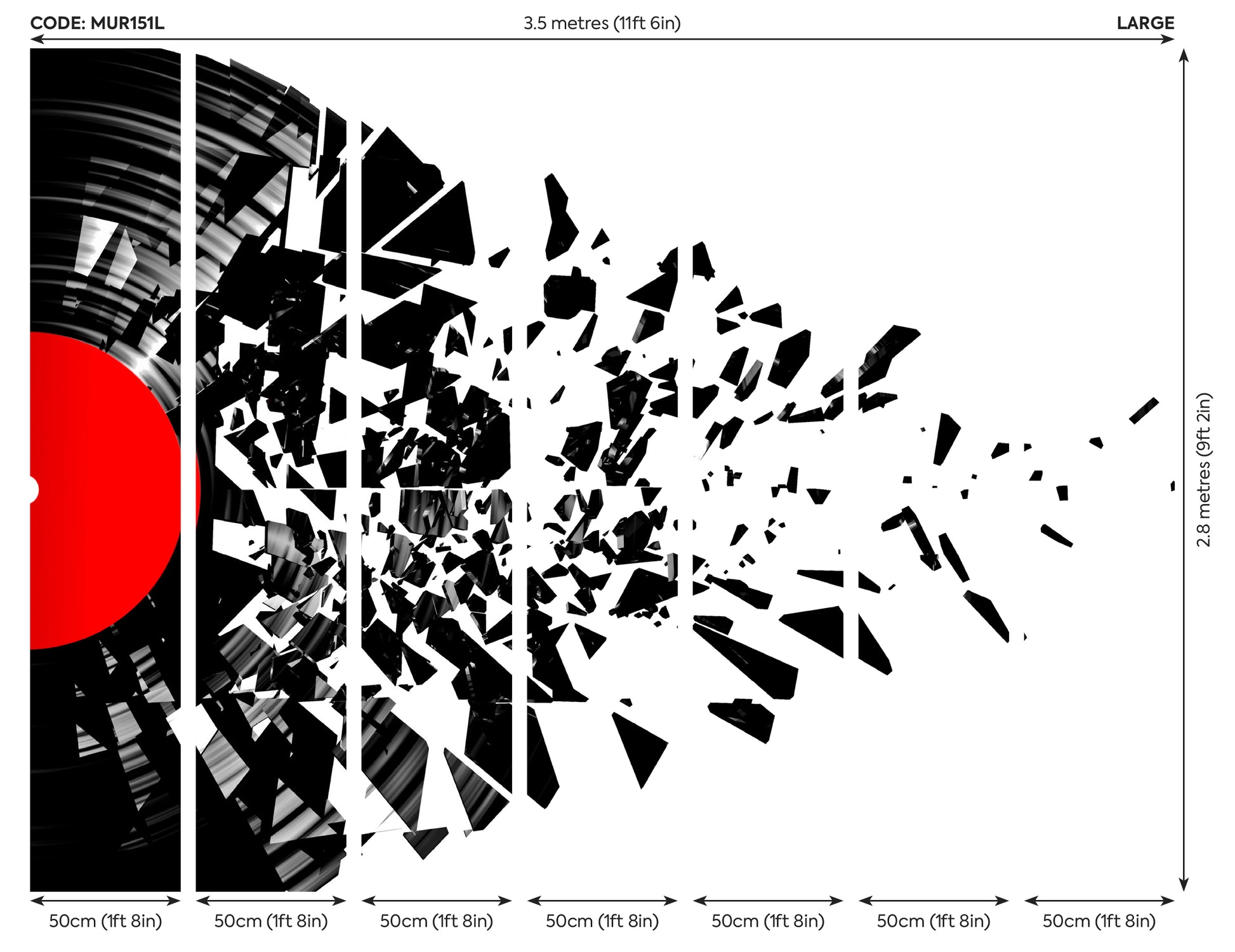 SMASHED VINYL - Monochrome – Origin Murals