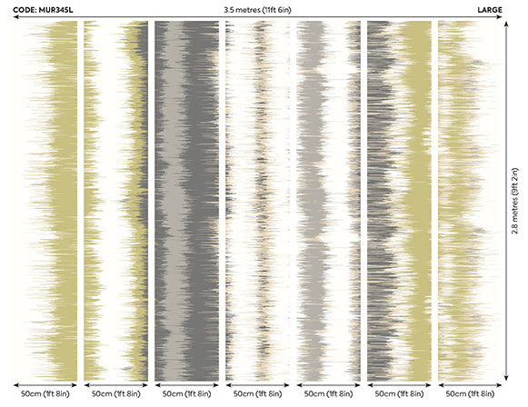LINEAR STRIPE - Olive Green & Charcoal – Origin Murals